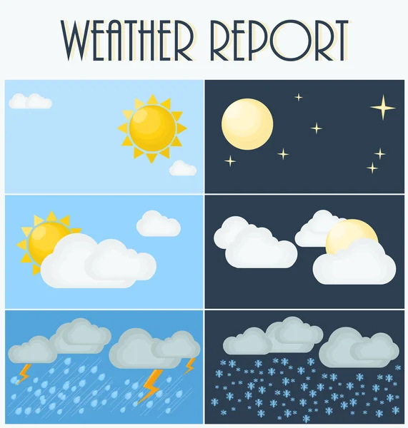 Types of weather Vector Art Stock Images | Depositphotos