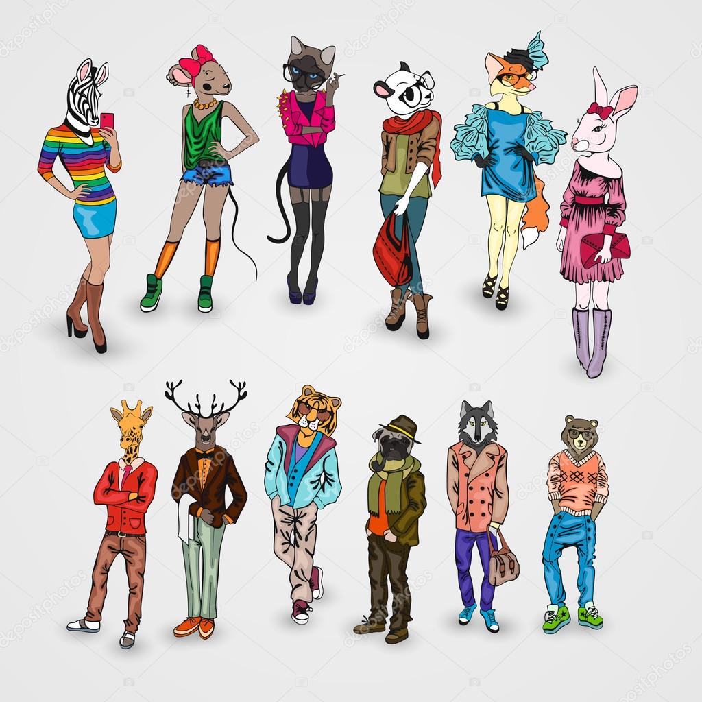 Animales en forma humana, bestias creativas en pleno crecimiento 2022