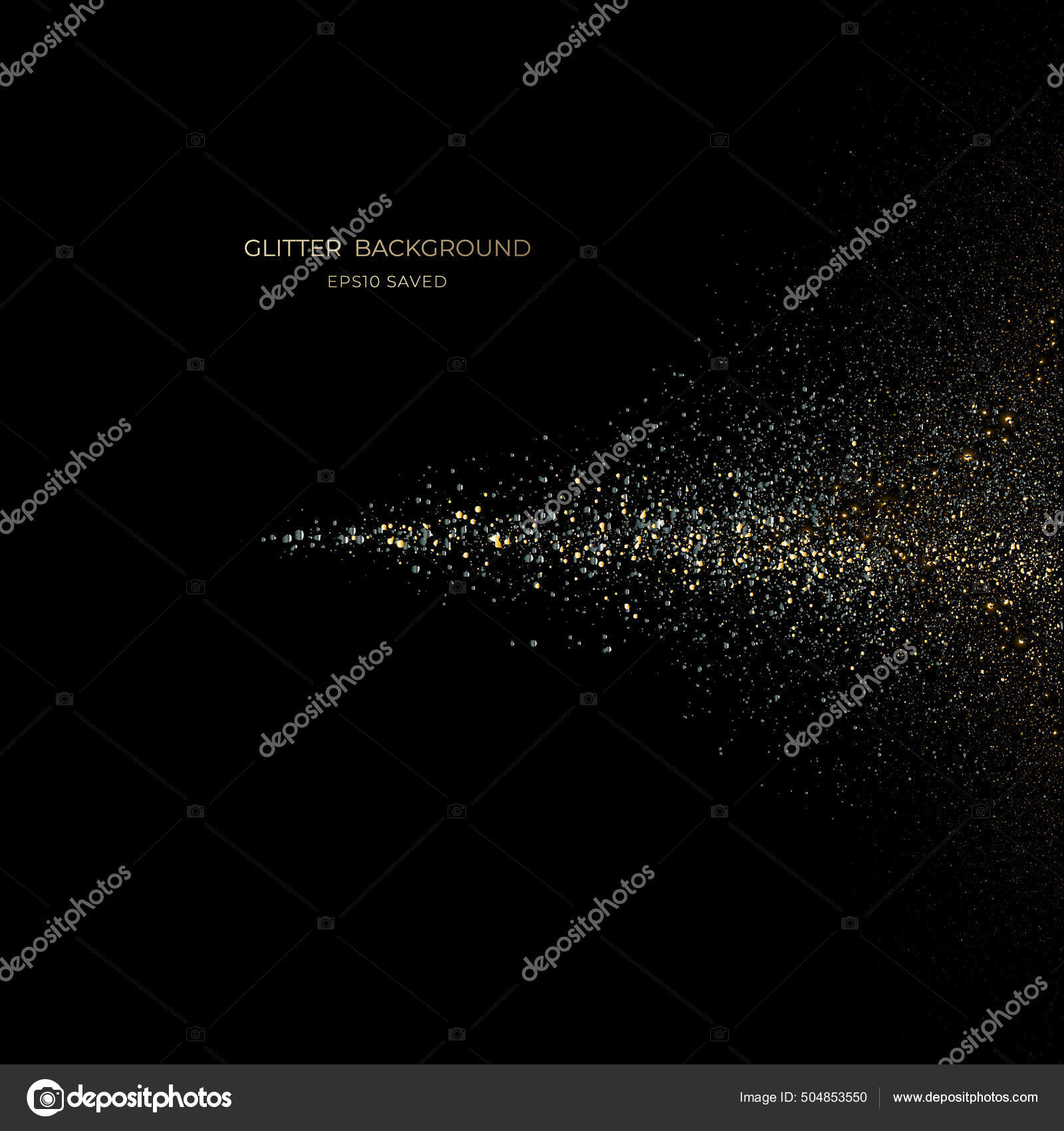 Gold Stardust Light Glitter Background Stock Vector Image by ©ohlee ...