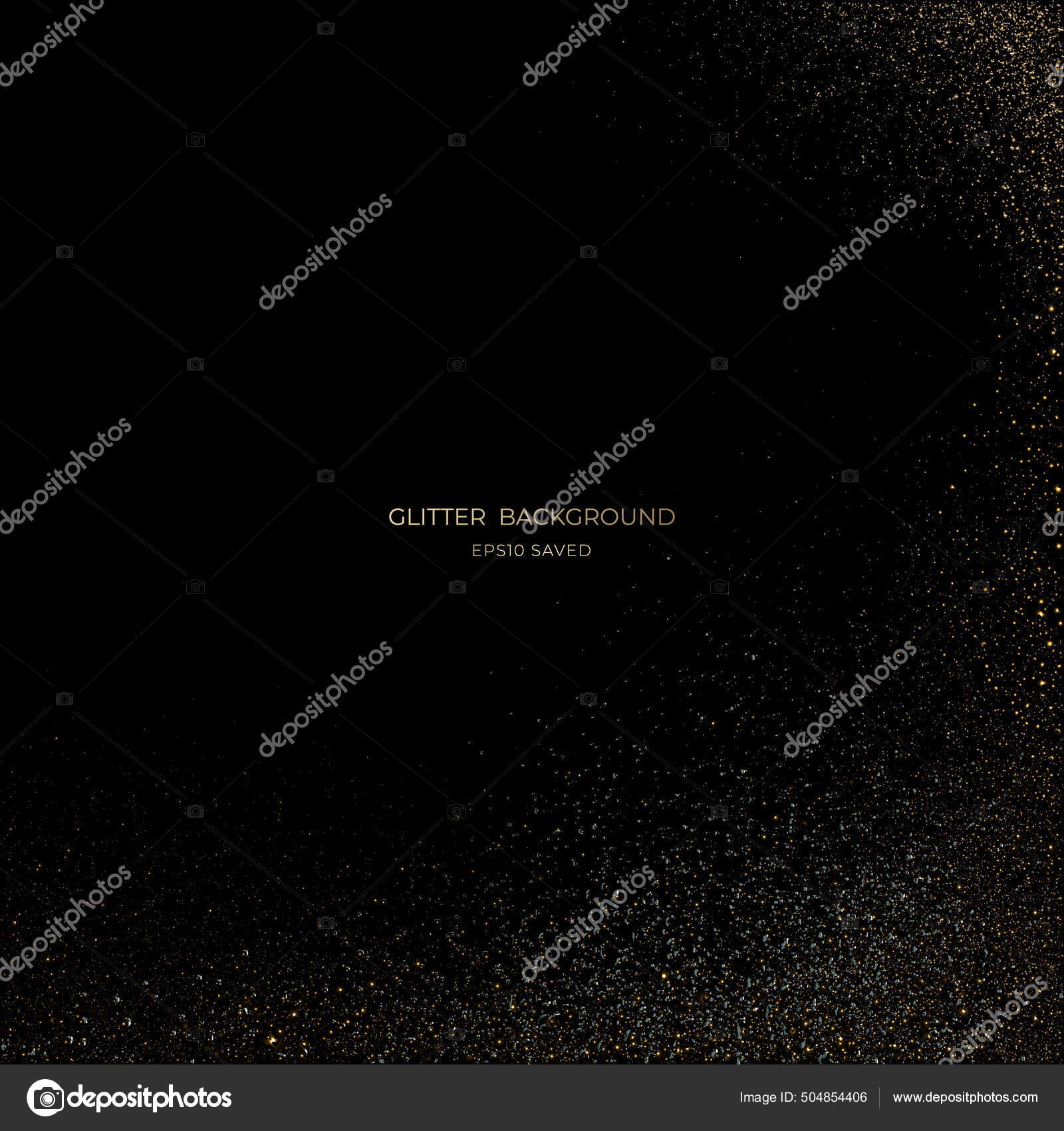 Gold Stardust Light Glitter Background Stock Vector by ©ohlee #504854406