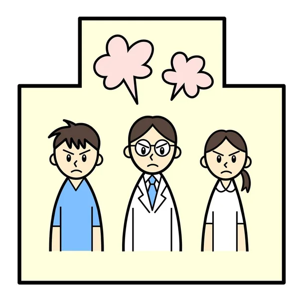 Angry Hospital Patient Cartoon