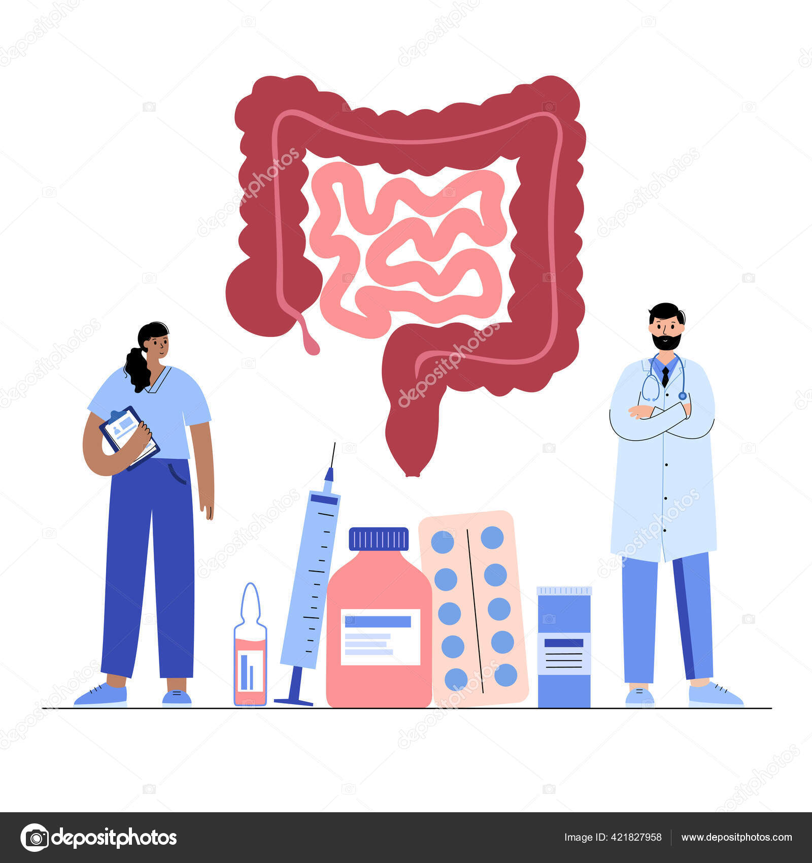 Concepto de logo intestinal Vector de stock #421827958 de ©Pikovit