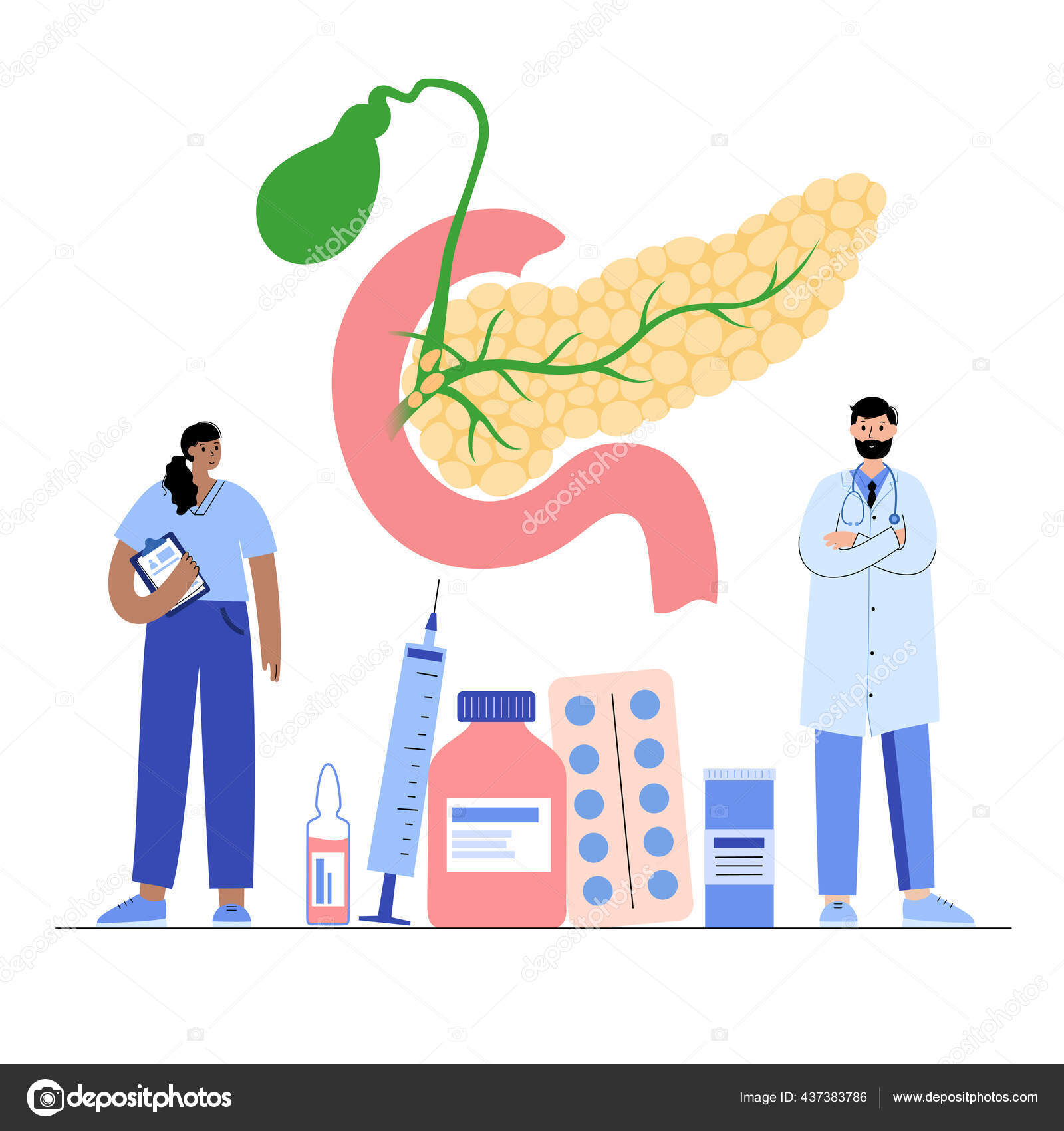 Pancreas logo concept Stock Vector Image by ©Pikovit #437383786