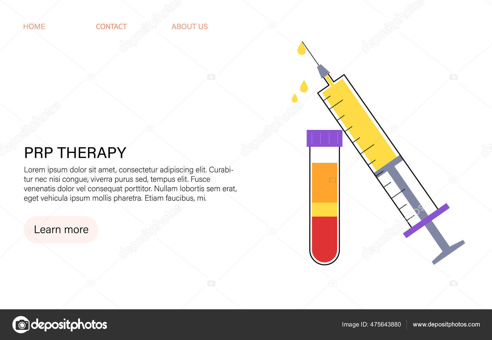 Platelet rich plasma concept Stock Vector by ©Pikovit 475643880