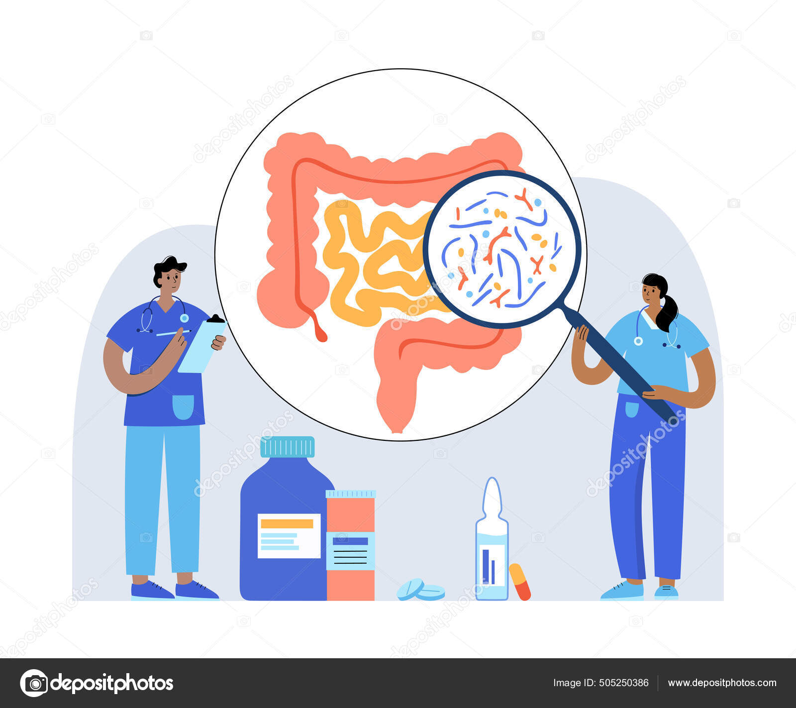 Gut brain connection Stock Vector Image by ©Pikovit #505250386