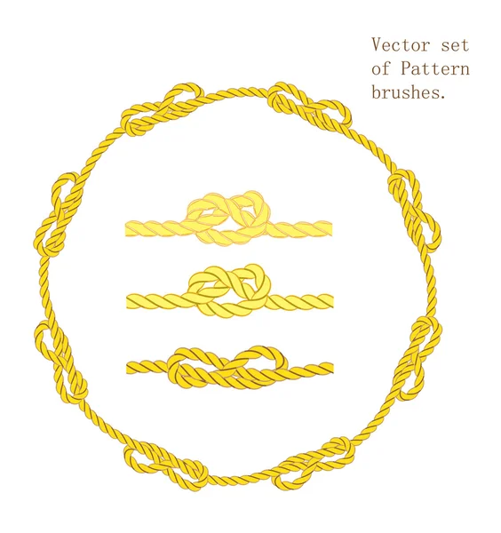 Rope Knot Decorative Icon Set Stock Vector Image by ©macrovector #78372016