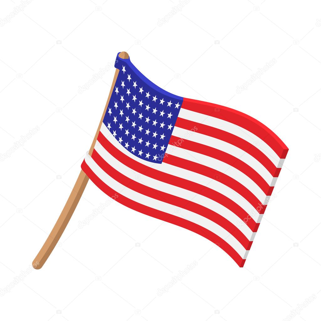 Animated Us Flag Clip Art Fourth Of July Clipart Girl With US Flag 4th