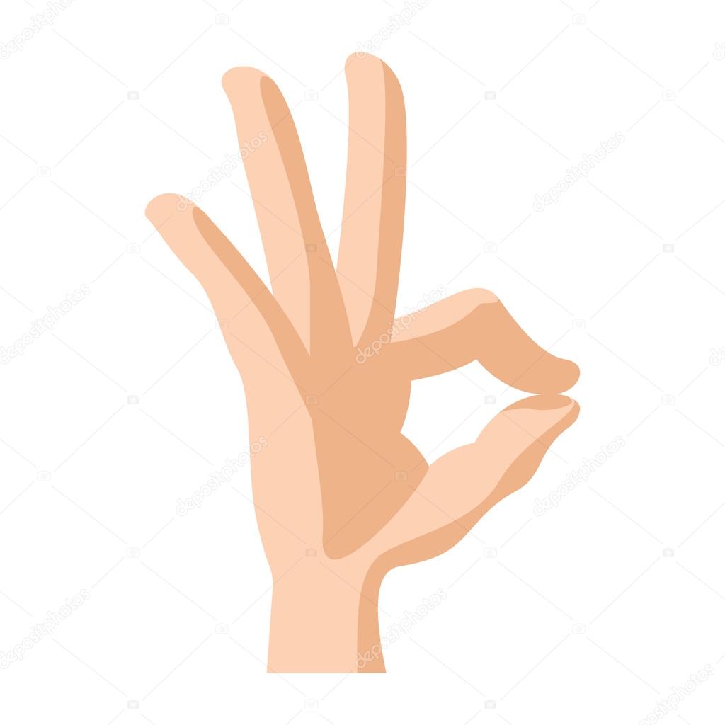 Ok, ícone em estilo cartoon Vetor de ©juliarstudio 102532806