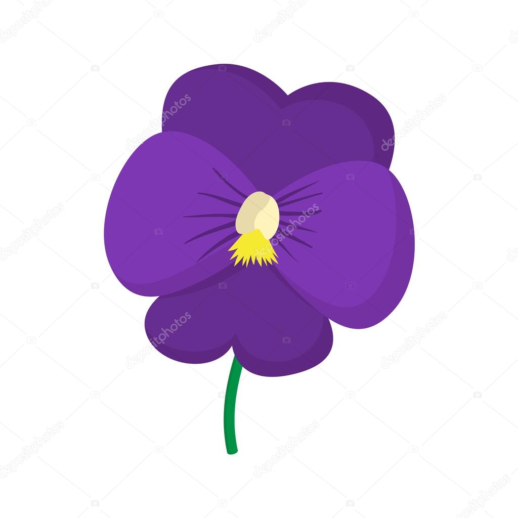 Imágenes: violetas animadas | Icono de violeta, estilo de dibujos ...