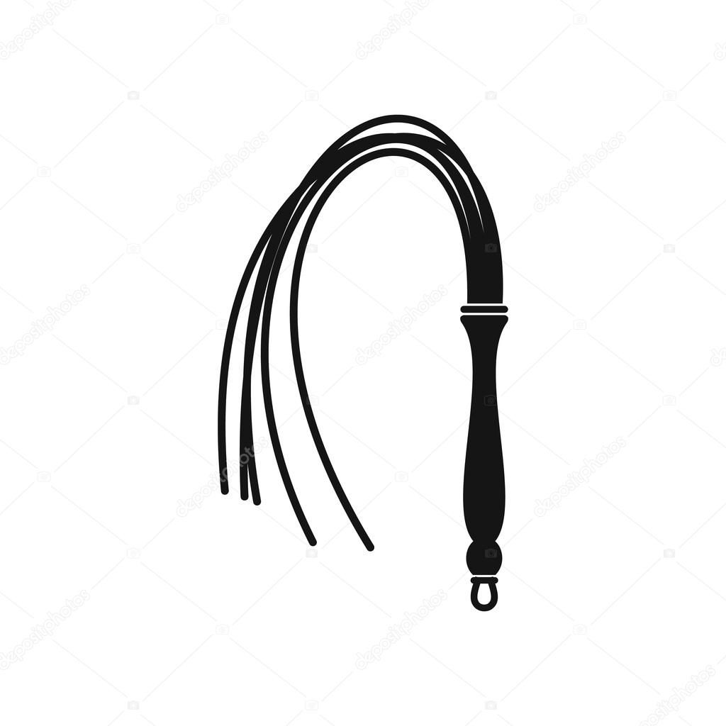 Leather whip icon, simple style — Stock Vector © juliarstudio #105900500