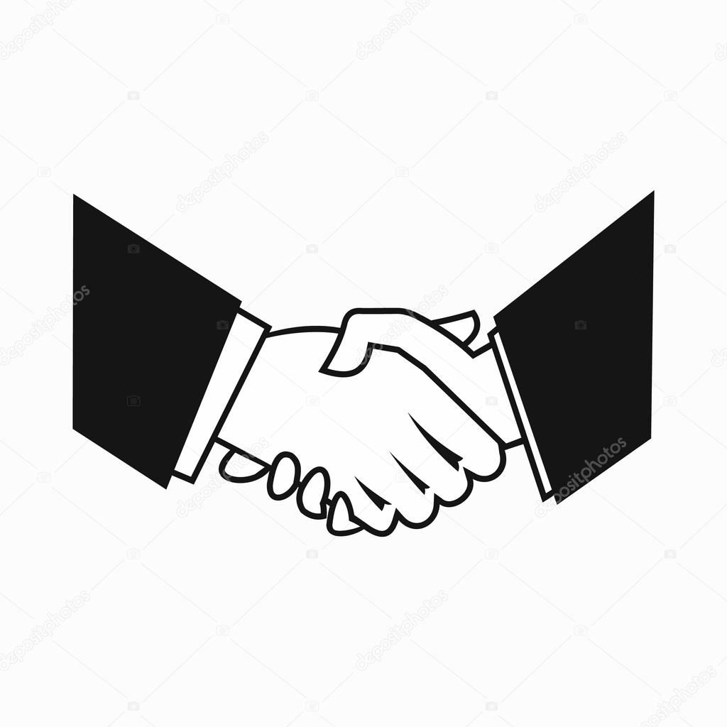 Handshake icon,simple style Stock Vector by ©juliarstudio 105901154