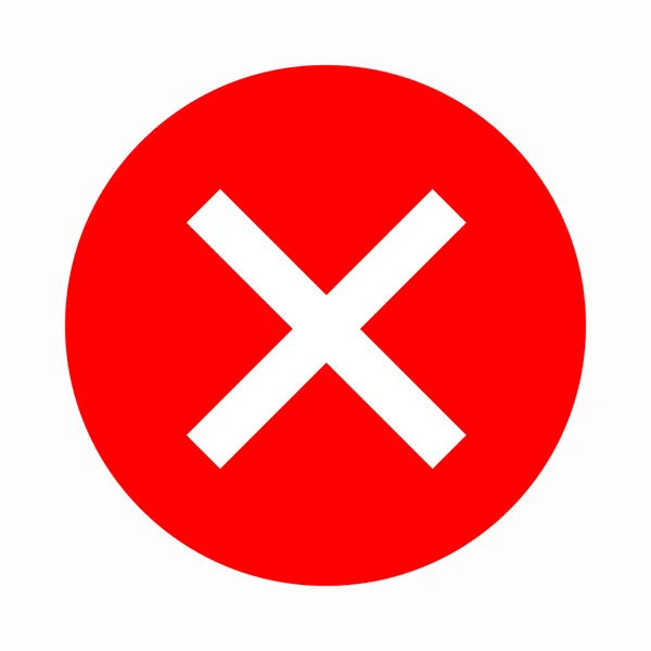 Red cross, check mark icon, simple style Stock Vector by ©juliarstudio ...