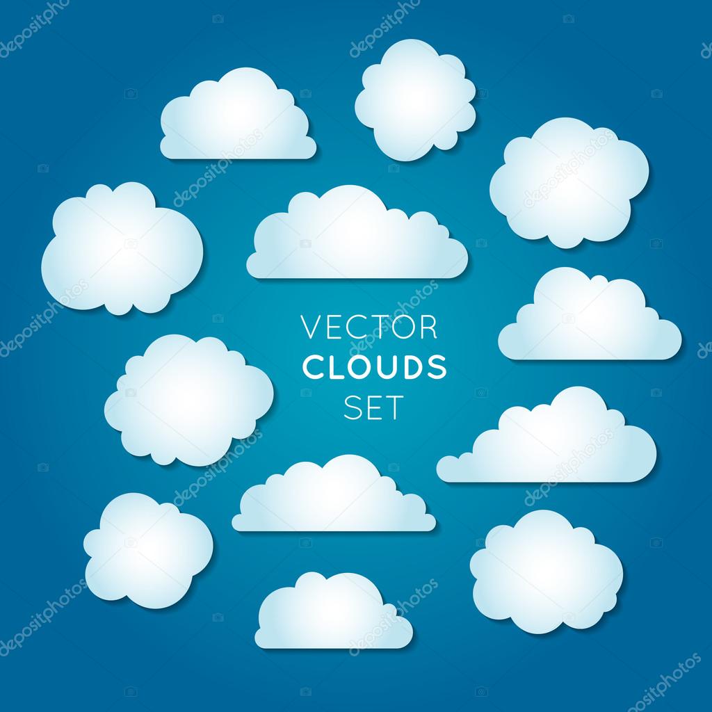Vector clouds set 2 Stock Vector Image by ©juliarstudio #84042920