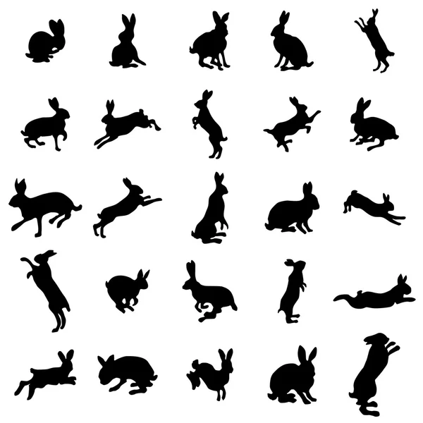 Jumping Rabbit Silhouette