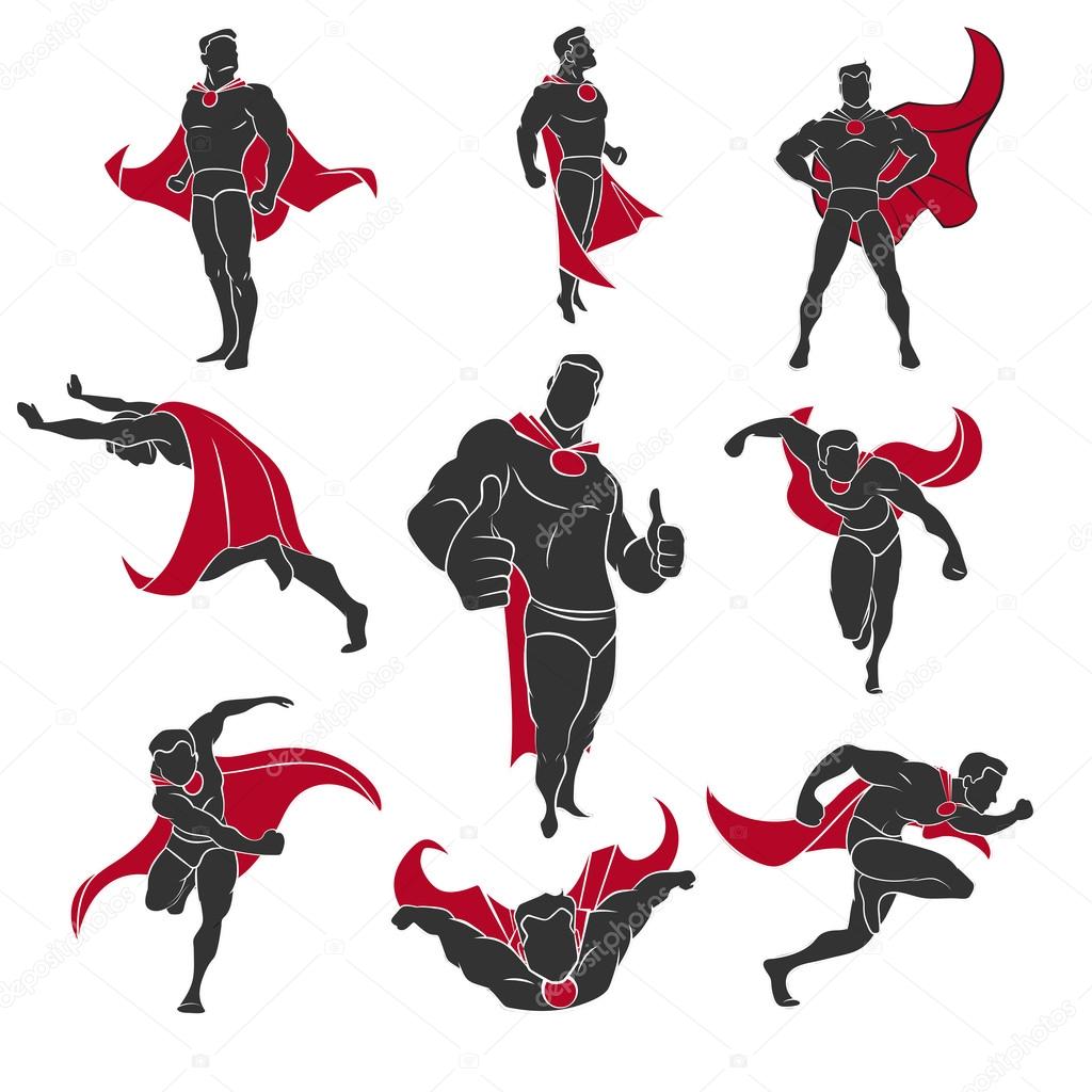 Superhero comics set Stock Vector Image by ©juliarstudio #90149874