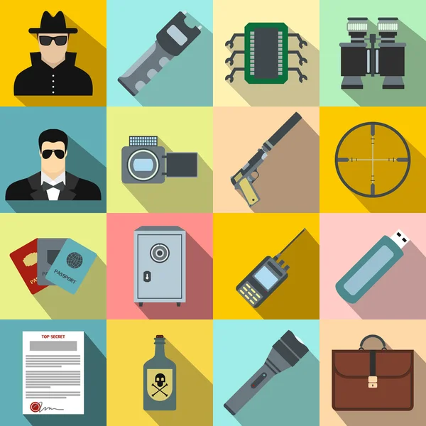 Spy simple icons Stock Vector Image by ©juliarstudio #93344168