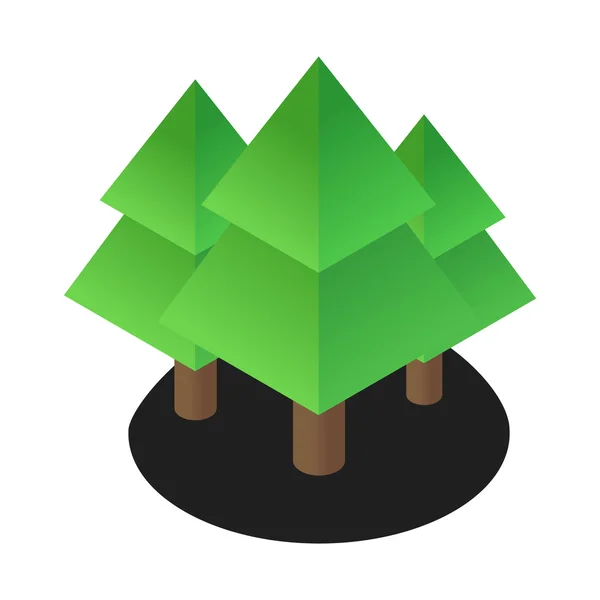 Tree isometric outline Stock Photos, Royalty Free Tree isometric ...