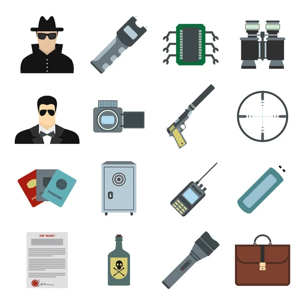 Spy simple icons Stock Vector Image by ©juliarstudio #93344168