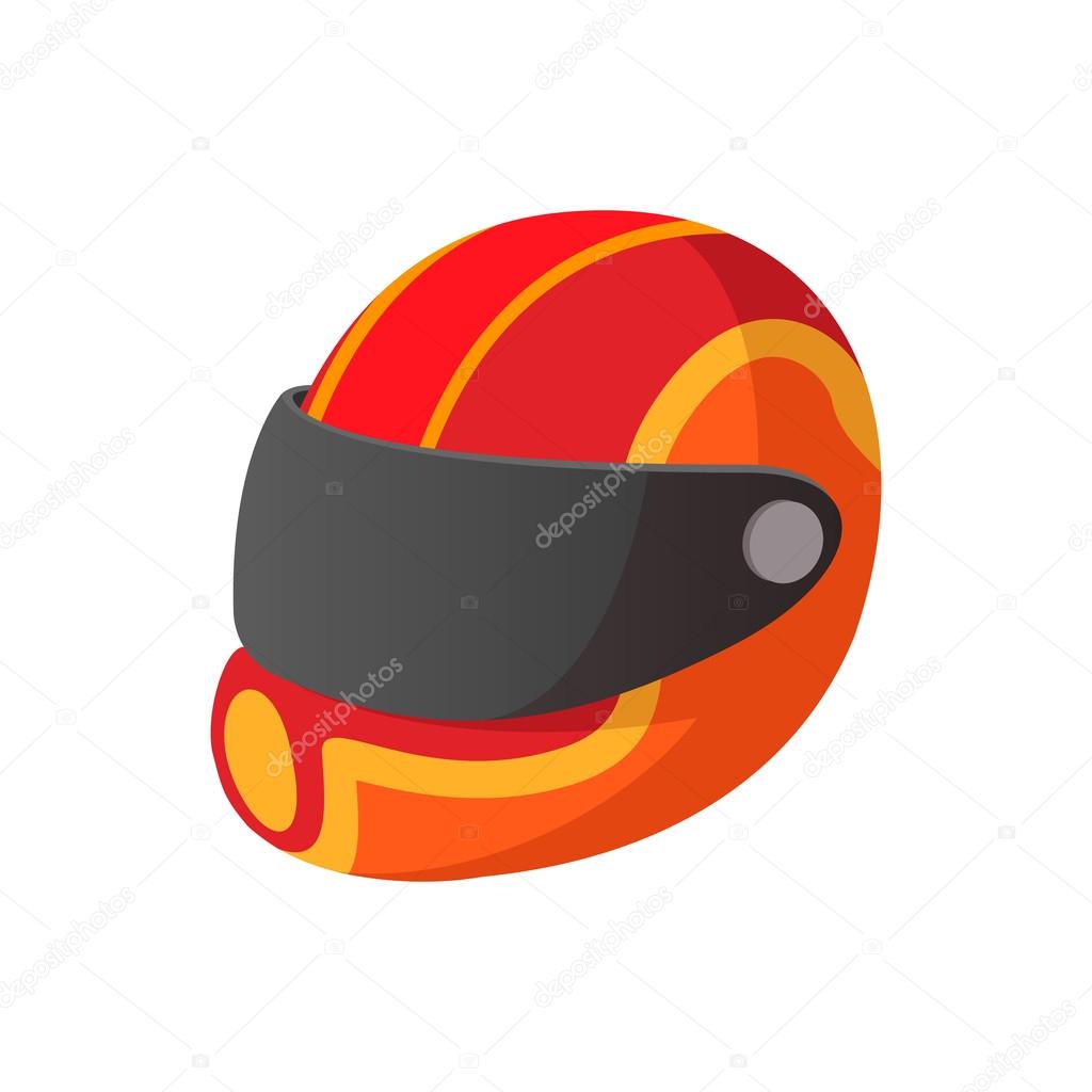 Cartoon Motorcycle Helmet