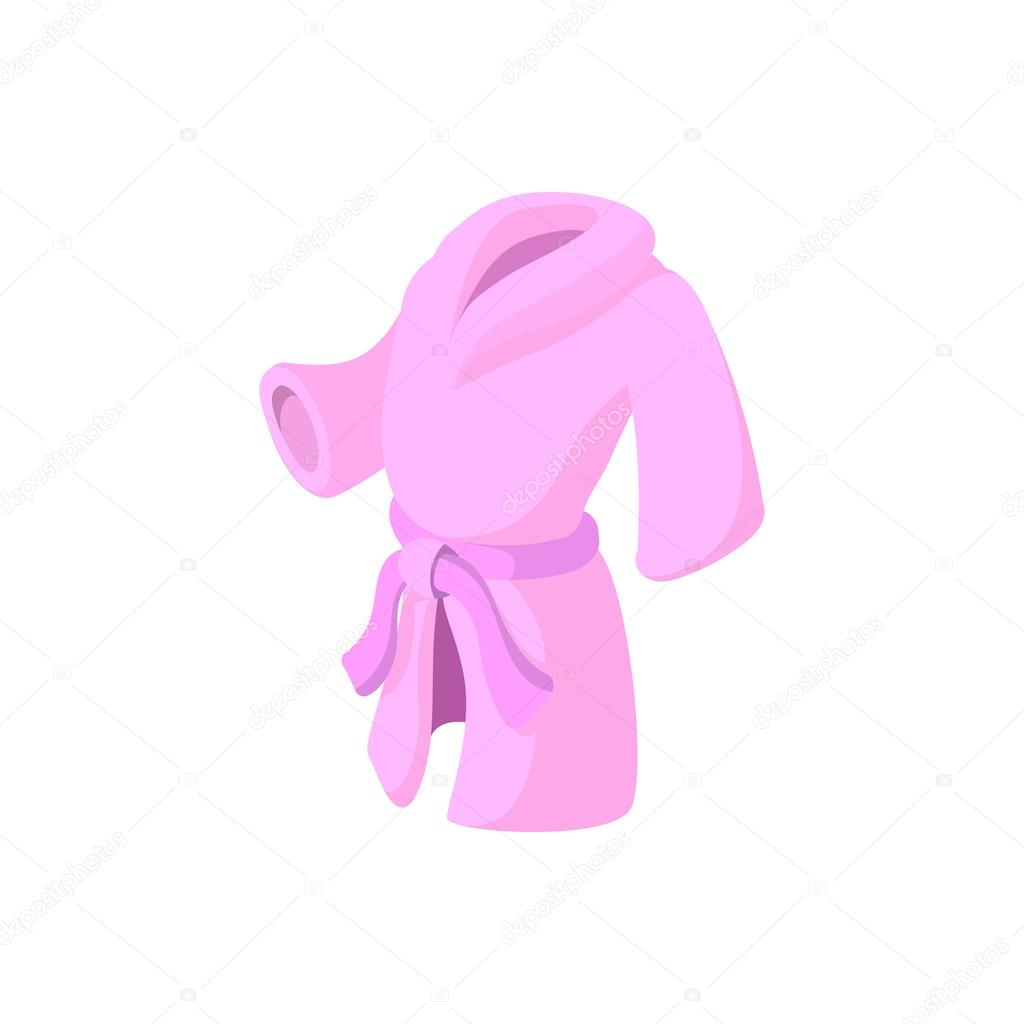 Pink bathrobe cartoon icon Stock Vector Image by ©juliarstudio #97668710