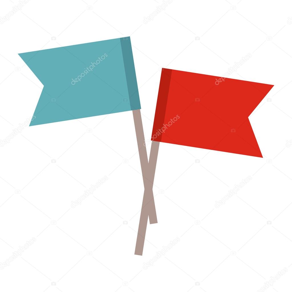 2 small flags flat icon — Stock Vector © juliarstudio #99262432