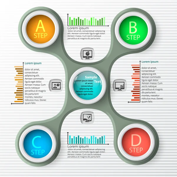 Abstract 3D Paper Infographics Stock Vector by ©ollomy 88346808