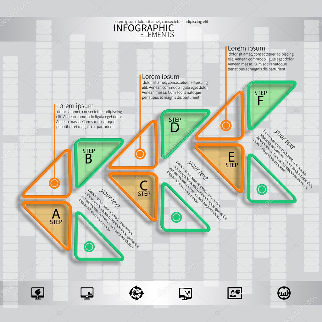 Abstract 3D Paper Infographics Stock Vector Image by ©ollomy #101051766