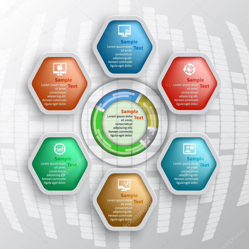 Abstract 3D Paper Infographics Stock Vector by ©ollomy 101052166