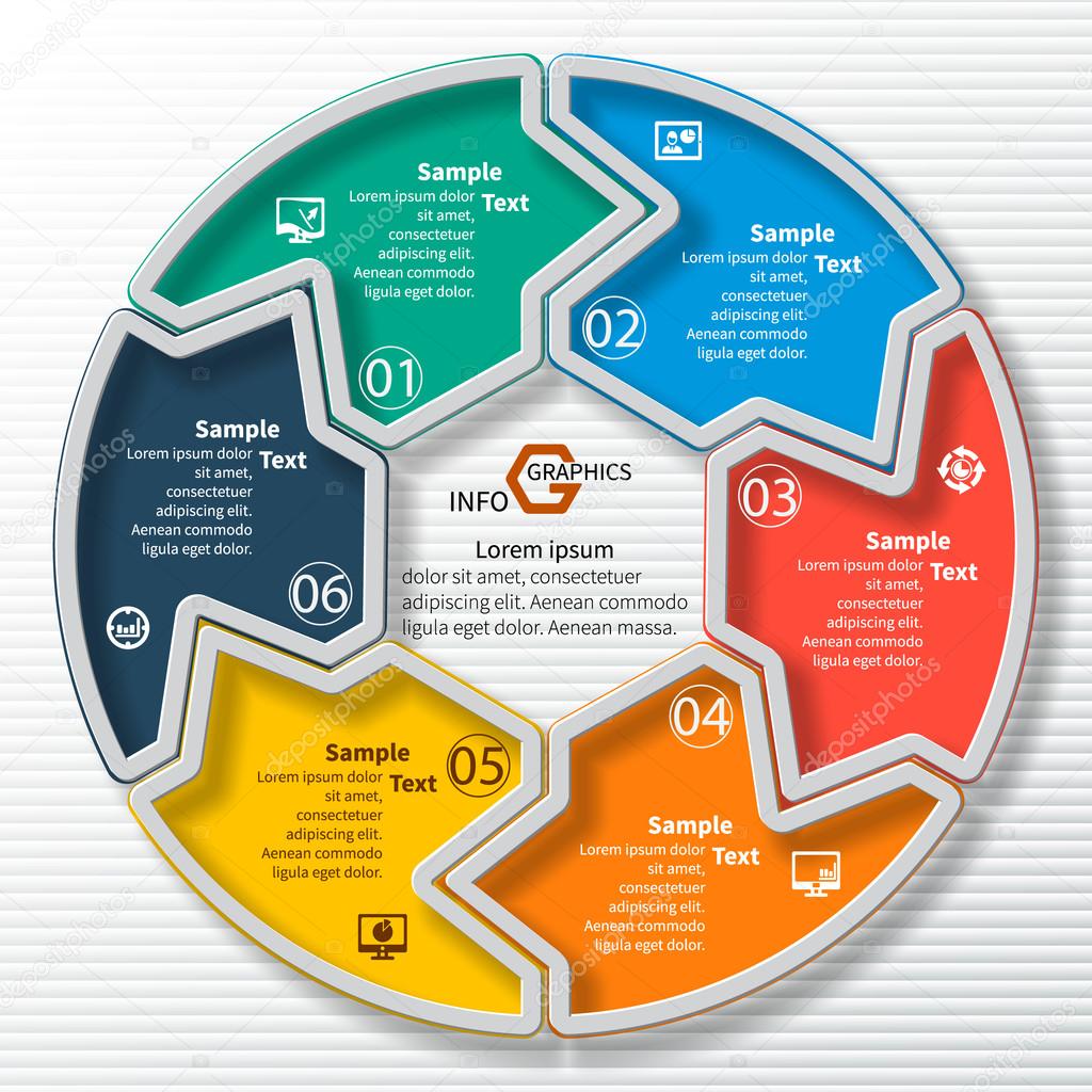 Abstract 3D Paper Infographics — Stock Vector © ollomy #109112918