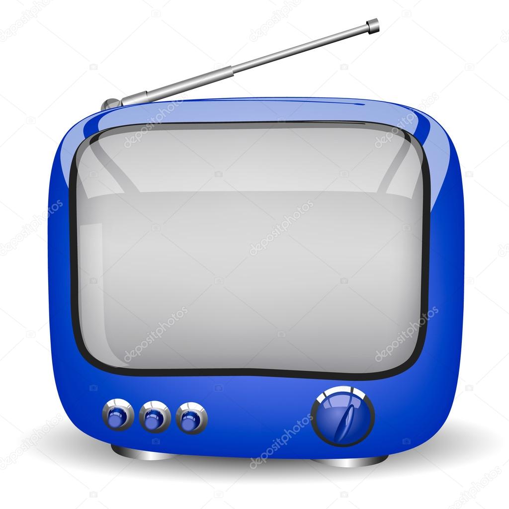 Blue TV Stock Vector by ©ollomy 84768956