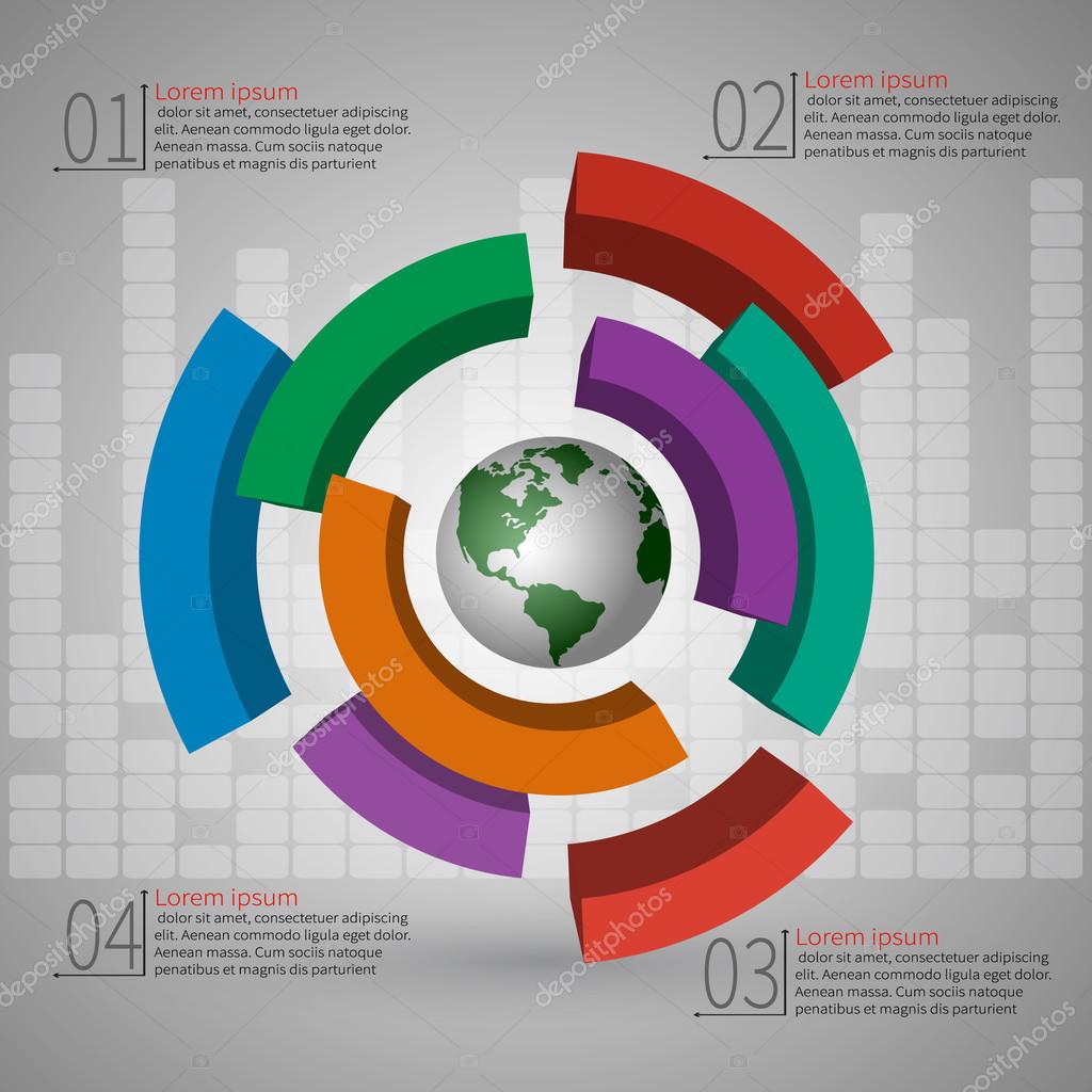 Abstract 3D Paper Infographics Stock Vector by ©ollomy 87761974