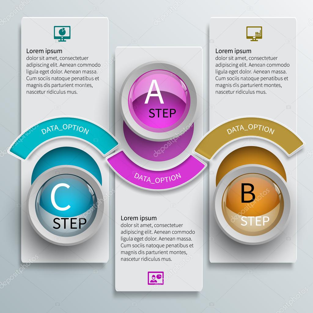 Abstract 3D Paper Infographics Stock Vector by ©ollomy 95236046