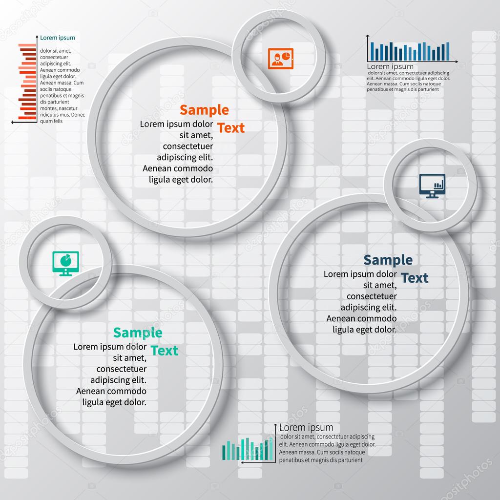 Abstract 3D Paper Infographics Stock Vector by ©ollomy 97415932
