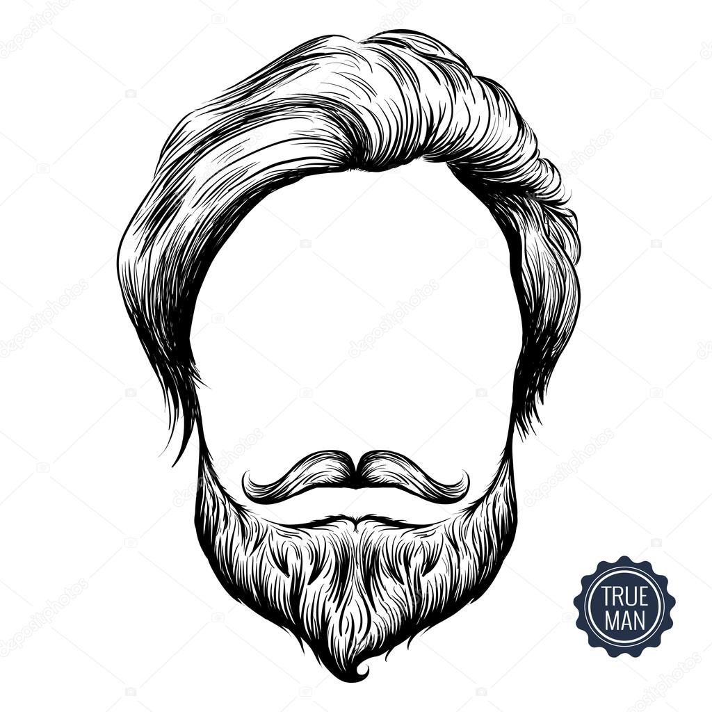 Bearded man icon — Stock Vector © zapolzun #109523628