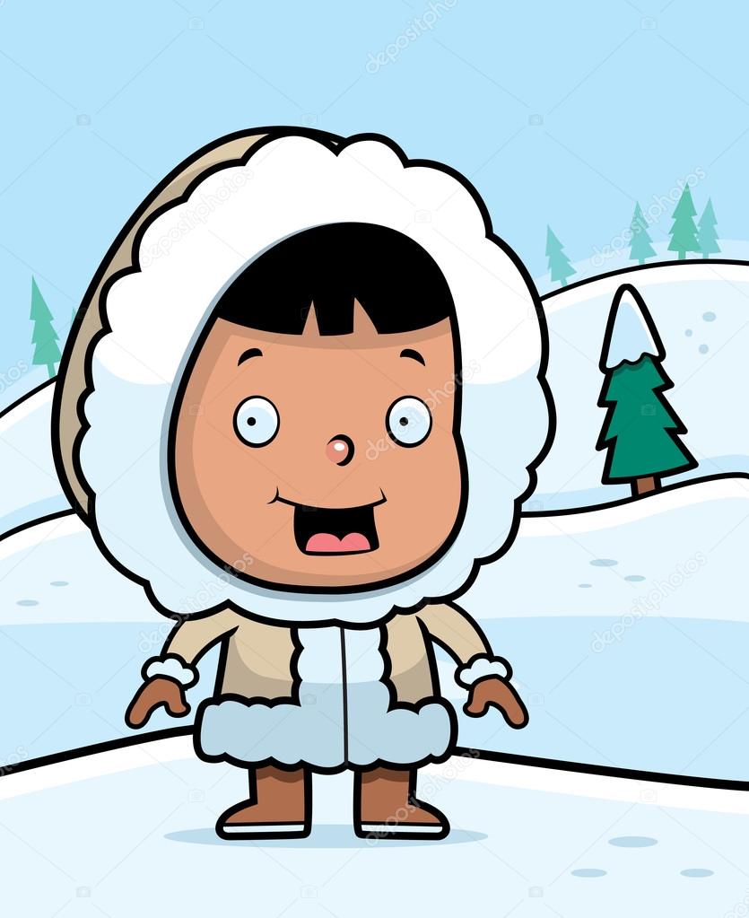 Little Eskimo — Stock Vector © cthoman #84409946