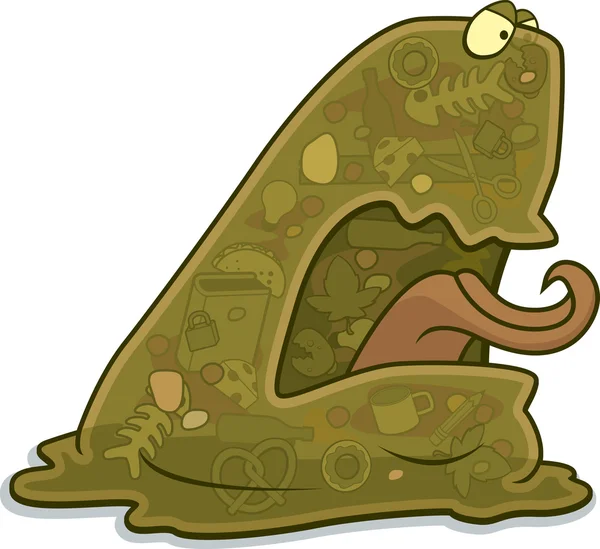 Cartoon Character Monster Isolated White Background Vector Illustration ...