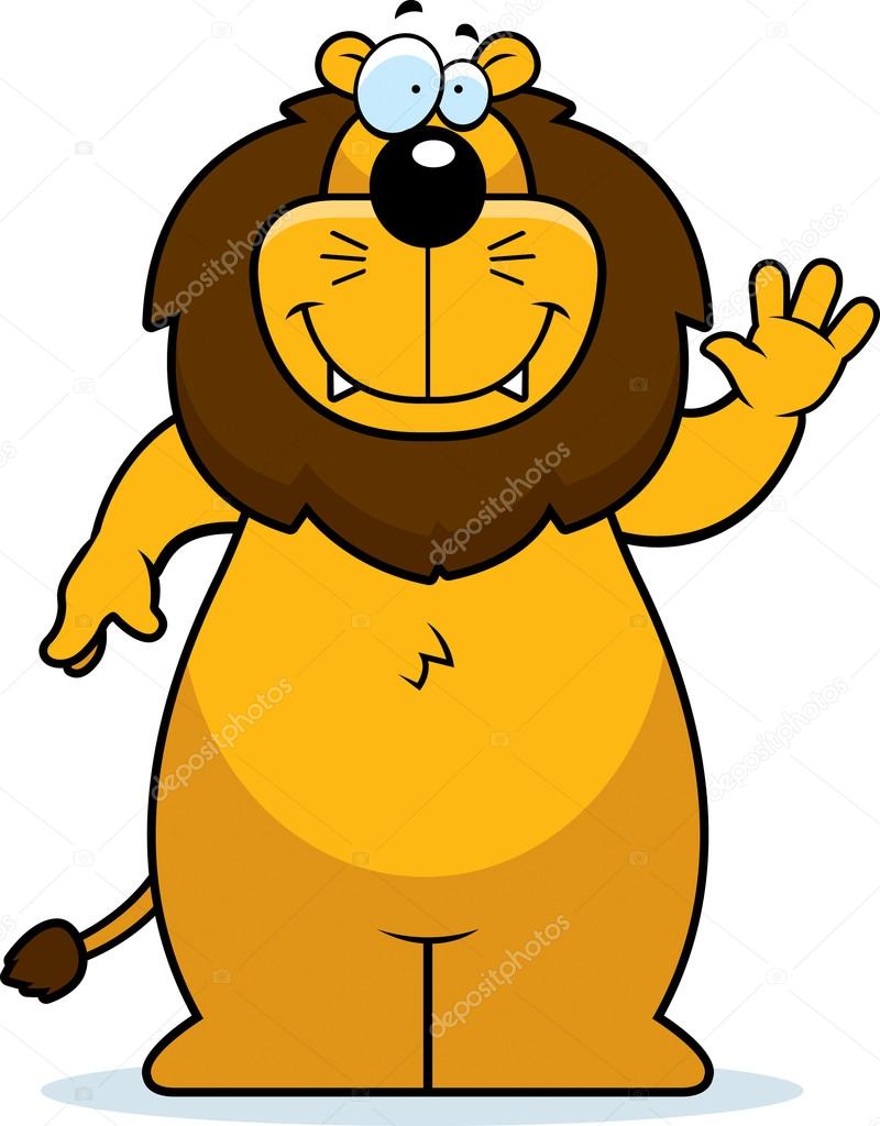 Lion Waving Stock Vector by ©cthoman 84535452