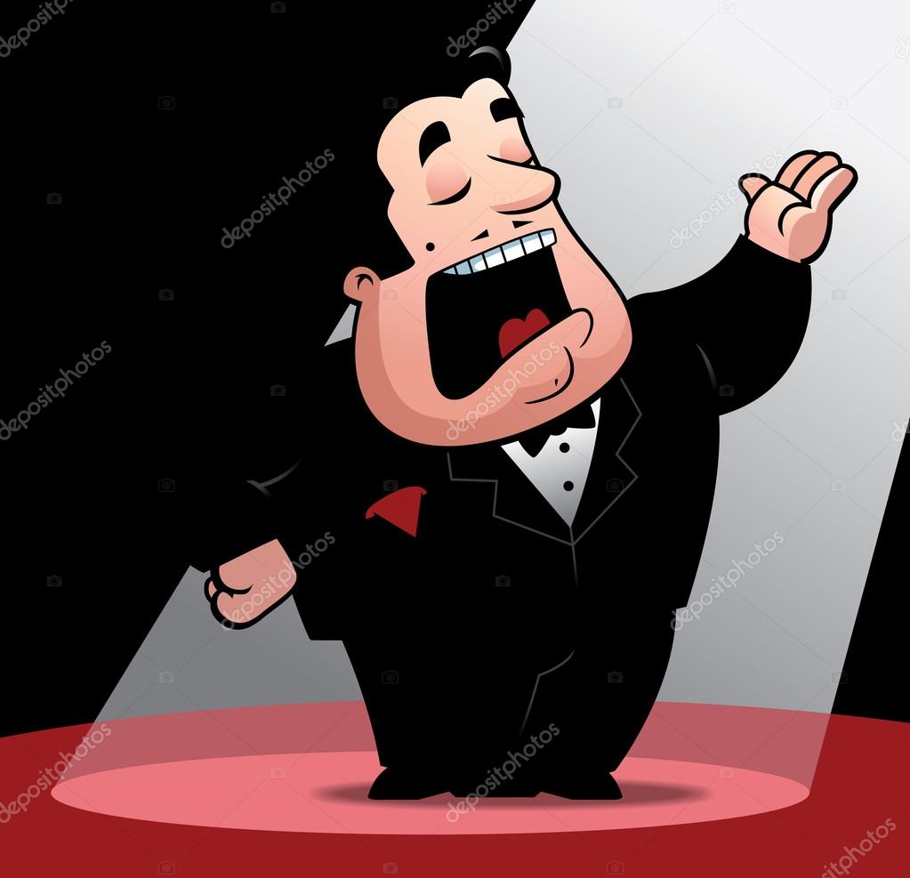 Cantante de ópera Vector de stock por ©cthoman 84536194