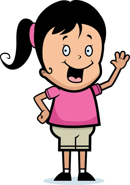 Kids Waving Hello Clipart