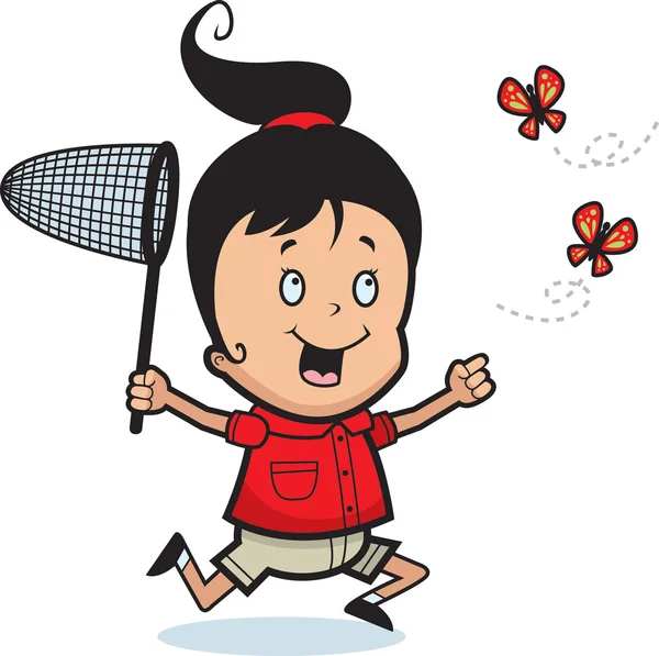 Chasing butterflies Vector Art Stock Images | Depositphotos