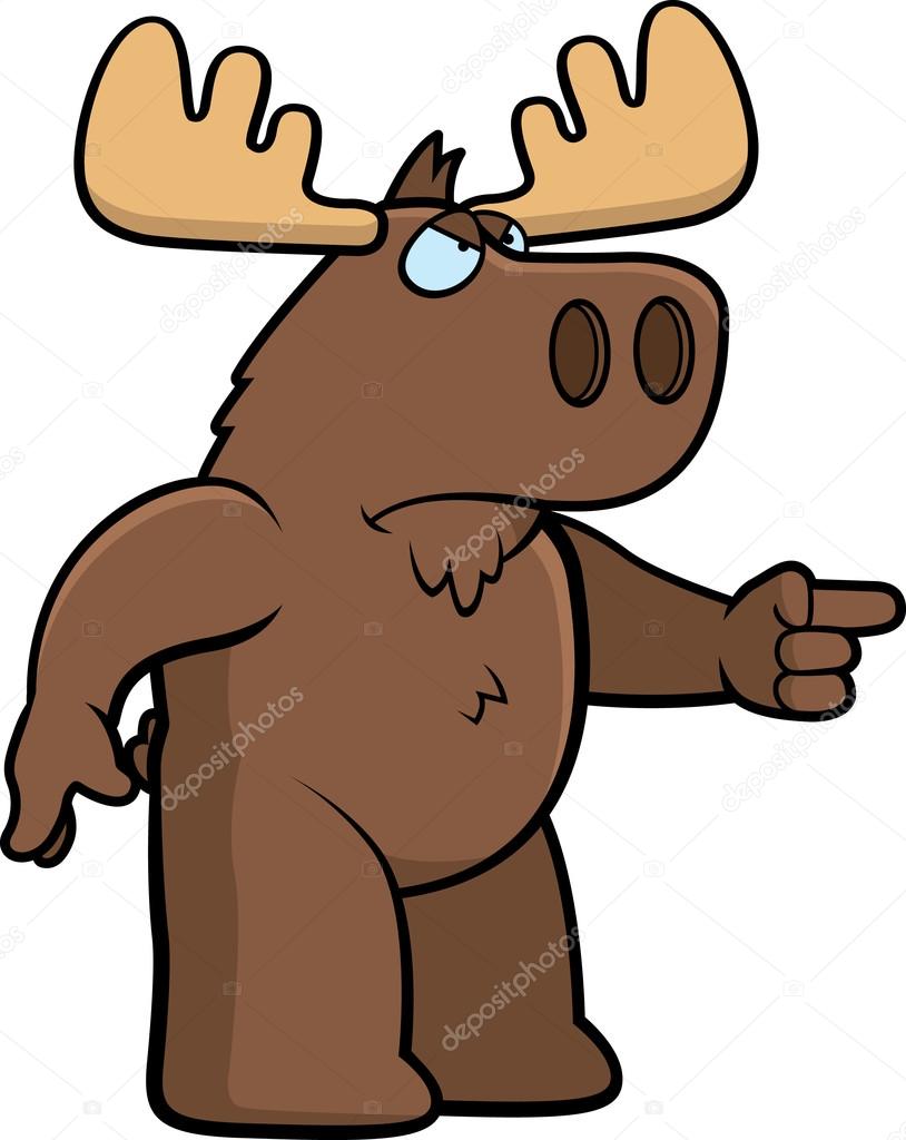 Angry Moose Stock Vector by ©cthoman 85942846