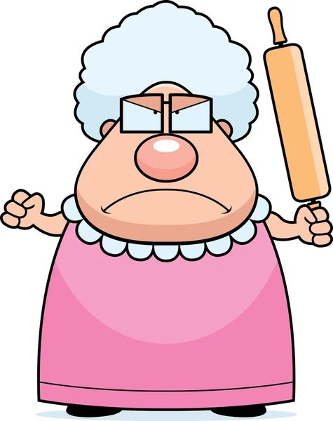 Scared Grandma Clip Art