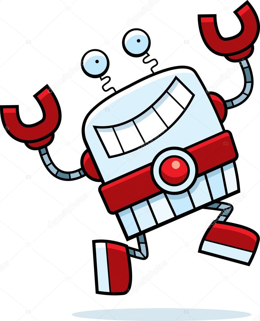 Robot Running Stock Vector by ©cthoman 85952732