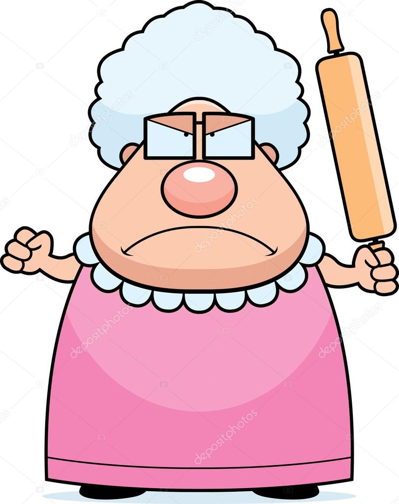 Angry Grandma Stock Illustration By ©cthoman 85955836