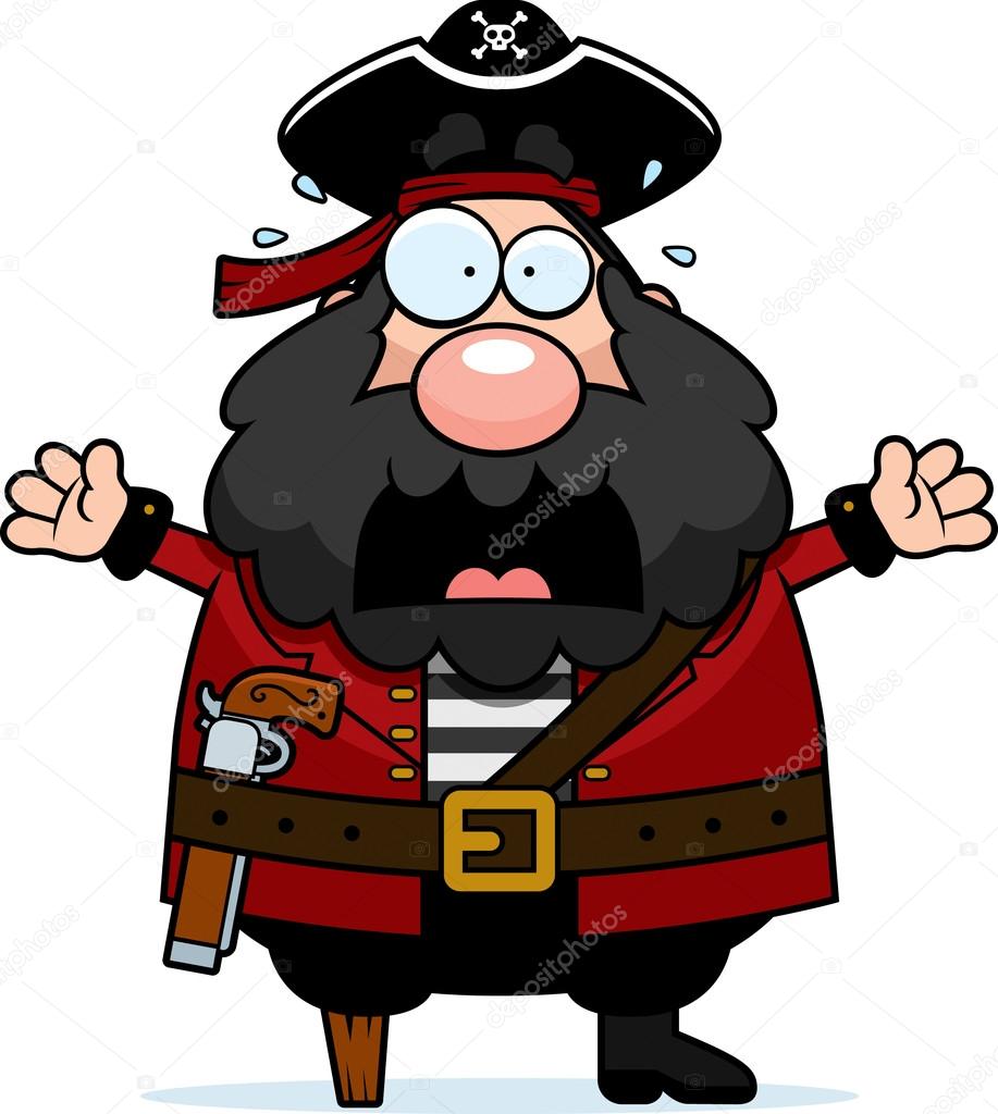 Scared Pirate Stock Vector by ©cthoman 85958004