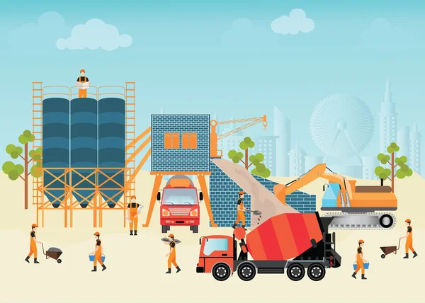 Cement plant Vector Art Stock Images | Depositphotos