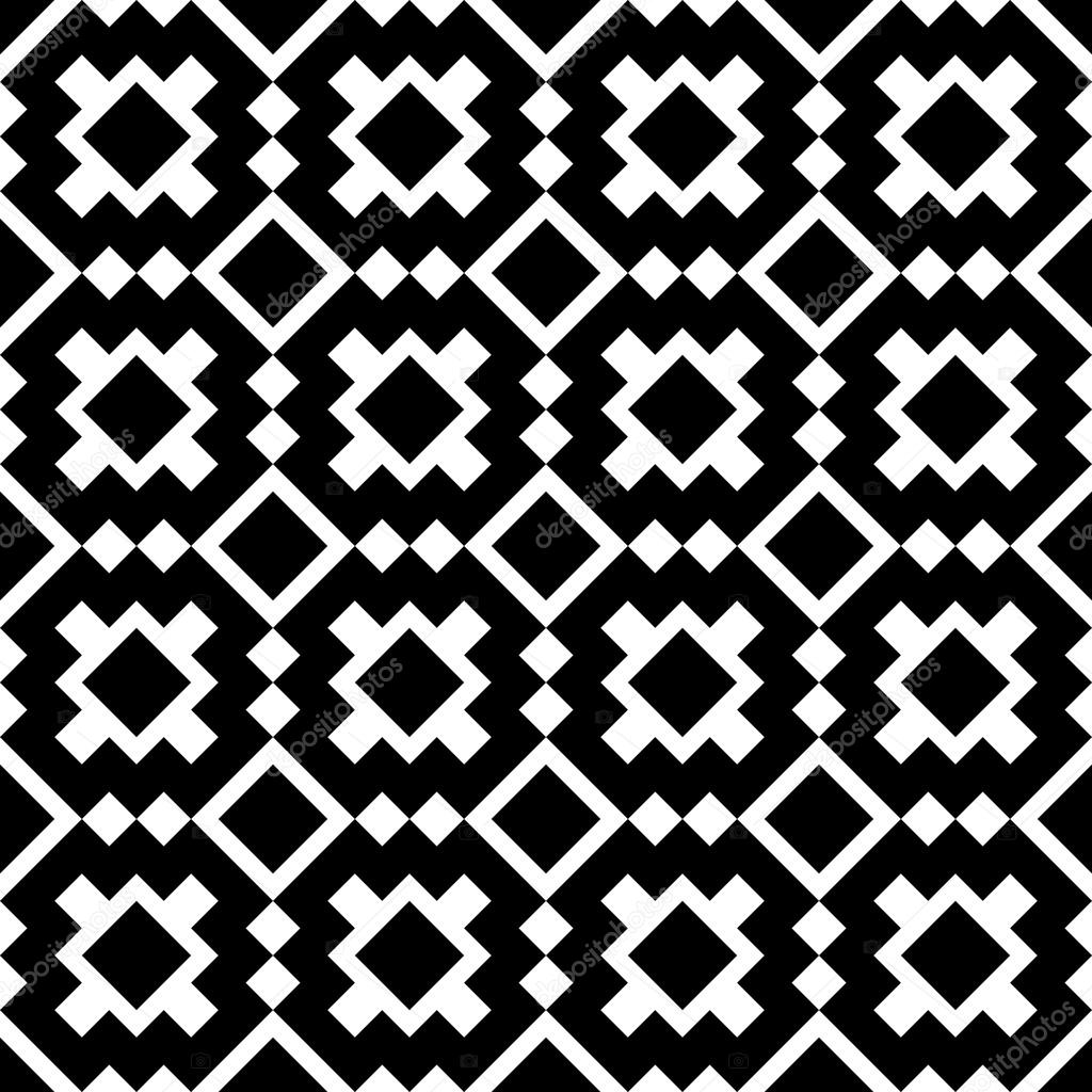 Seamless black and white indian pattern. Stock Vector Image by ©Cerama ...