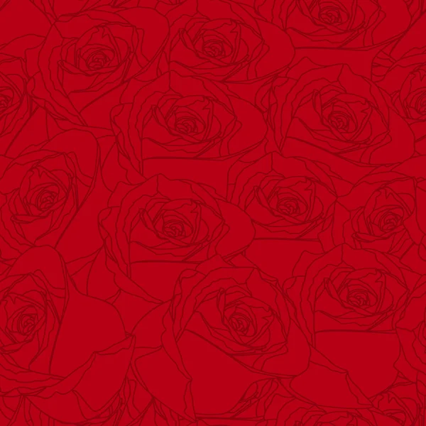 Silk seamless pattern of red rose (wallpaper). Gift paper — Stock ...