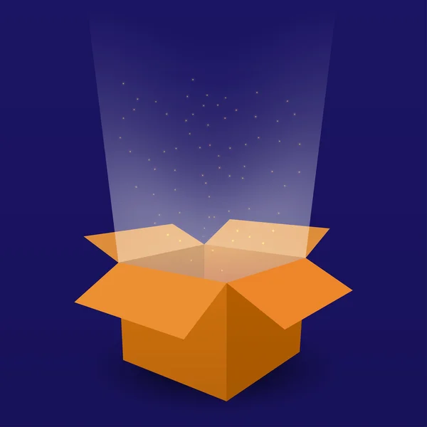 Open box with the outgoing light ⬇ Vector Image by © Droidworker ...
