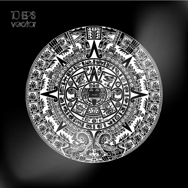 Calendario azteca imágenes de stock de arte vectorial | Depositphotos